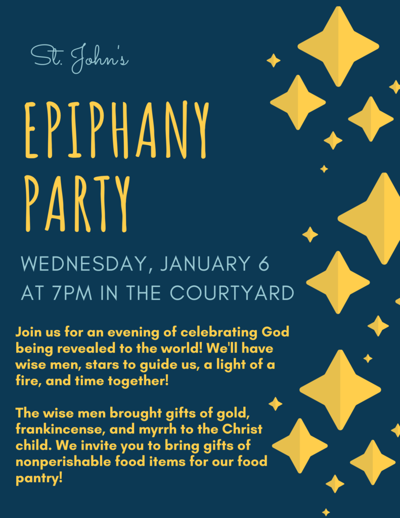 Join us tonight for our Epiphany Party! - St. John's Episcopal Church ...
